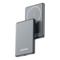 China ESSAGER KR-W002 Ultra Thin 5000mAh Wireless Power Bank with 15W Fast Charging and Compact 13.3cm Design for sale
