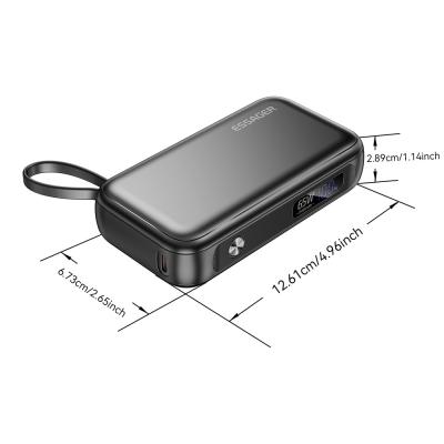 China Essager 15000mAh 65W PD Power Bank with LED Digital Display - Fast Charging Mobile Battery Storage for sale