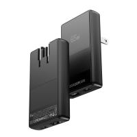 China ESSAGER JT-CG65AC1U1 Ultra Thin 65W Max Portable USB-C USB-A Wall Charger with 100-240V Input for sale