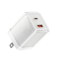 China ESSAGER ES-CD42 70W GaN USB-C Wall Charger with Dual Ports and 20V/3.5A Output for Fast Device Charging for sale