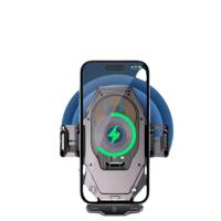 China Essager 15W Wireless Car Phone Holder with 360° Rotation and Magnetic Fast Charging Mount for sale