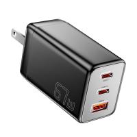 China ESSAGER G671A2CU1 67W GaN Fast Charger with 3 Ports - USB-C to USB-C Power Delivery for Laptops and Phones for sale