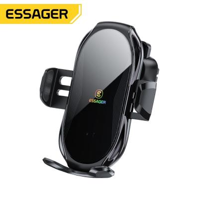 China Essager 15W Wireless Charging Car Air Vent Phone Holder with ABS+PC Material and 6-Month Warranty for sale