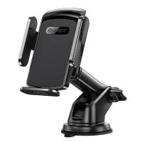 China Essager E-too Semi-Automatic Retractable Long Arm Car Phone Stand with 25cm Extension and 360° Rotation for sale