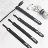 China Essager Nylon Velcro Desk Cable Organizer 15cm Length with Adhesive Backing for Office and Home Use for sale
