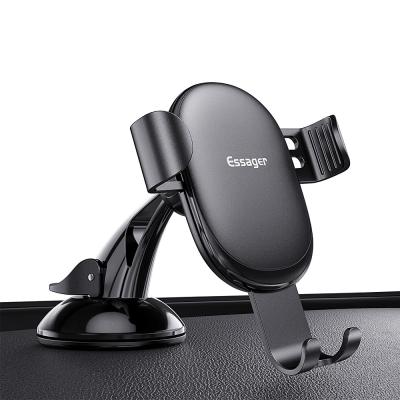 China Essager MoJack Gravity Suction Car Phone Holder with 360° Rotation and Automatic Locking for Secure Mounting for sale