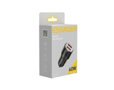 China Essager City F688 F689 F699 Type-C USA B Car Charger Power Adapter 66W 60W Fast Charging for sale