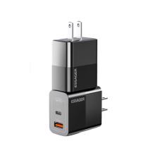 China Essager 33W GaN Dual Port Fast Charger with USB-A & USB-C Power Delivery Technology for sale