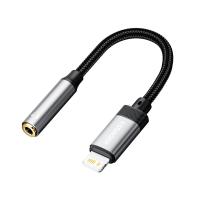 China ESSAGER ES-YP22 USB-C Lightning to 3.5mm OTG Adapter 17.5cm Cable for Mobile Phones Tablets for sale