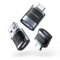 China Essager USB 3.0 OTG Adapter with 5Gbps Data Transfer and 3A Fast Charging for Laptops and Mobile Devices for sale