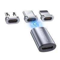 China Essager Mini Magnetic Type C to Micro USB Adapter with Quick Charge 3.0 and 12-Month Warranty for sale