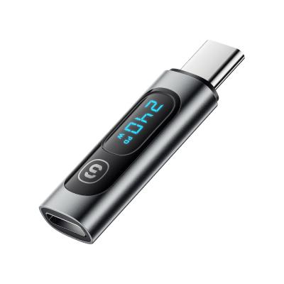 China ESSAGER ES-OTG16 240W Type C USB OTG Adapter with Digital Display - USB 2.0 480Mbps Data Transfer for sale