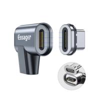 China Essager 7-Turn Magnetic Type C OTG Adapter with 100W PD3.0 Fast Charging and 10Gbps USB 3.1 Data Transfer for sale