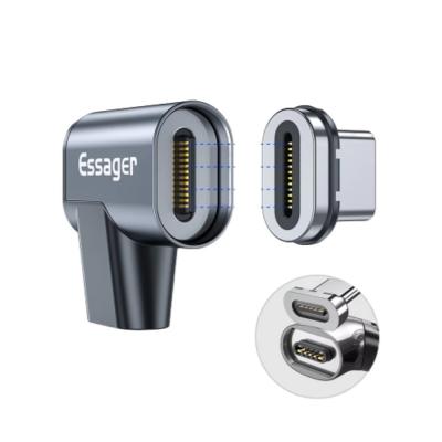 China Essager 7-Turn Magnetic Type C OTG Adapter with 100W PD3.0 Fast Charging and 10Gbps USB 3.1 Data Transfer for sale