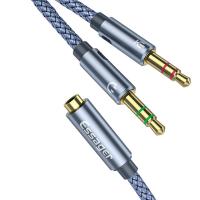 China Essager TEANA 2-in-1 3.5mm Audio Cable with 24-Month Warranty for Headphone and Microphone Support for sale