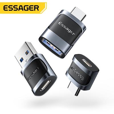 China Essager USB 3.0 Micro Type-C OTG Adapter with 5Gbps Data Transfer and 3A Fast Charging Support for sale