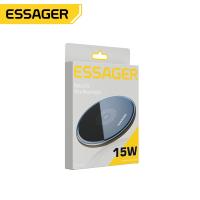 China Essager Mirror Desktop Qi Wireless Charger 15W Magnetic with 1m Type-C Cable for iOS Android Devices for sale