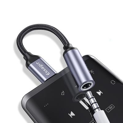 China Essager E01 Type-C to 3.5mm Audio Adapter Cable 15cm for Huawei P30 P20 Pro Xiaomi Mi USB-C Devices for sale