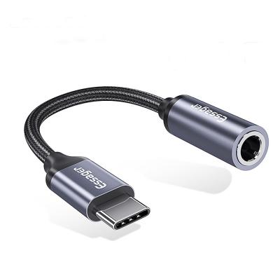 China Essager E01 USB Type-C to 3.5mm Female Audio Adapter - Digital Audio Jack Converter for Type-C Devices for sale