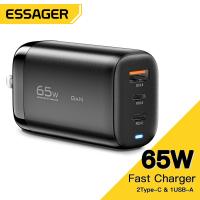 China Essager USB C + A GaN Wall Phone Fast Charger 65W for sale