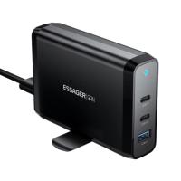 China Essager 140W Dual USB Ports GaN Desktop Charger with Type-C and USB-A Quick Charge Technology for sale