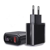 China Essager LED Display USB Type-C Fast Charger with 3A Output and PD QC3.0 Support for Mobile Phones for sale