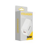 China Essager 30W Fast Charger with PD+QC Technology | 100-240V Input | EU/US/UK Plug Compatibility for Mobile Devices for sale