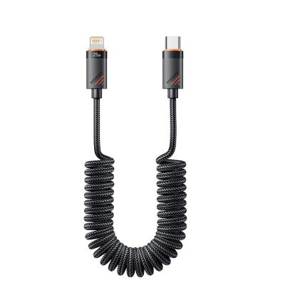 China ESSAGER ES-X66 29W USB-C to Lightning Charging Cable 1.8m with Spring Design and Braided Shielding for sale