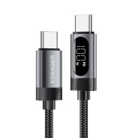 China ESSAGER ES-X64 Series 60W 100W LED Display USB Type C Charging Cable for sale