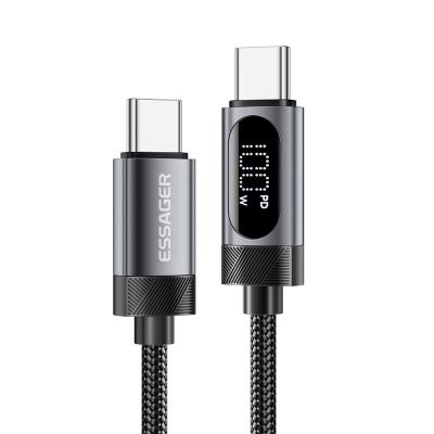 China ESSAGER ES-X64 Series 60W 100W LED Display USB Type C Charging Cable for sale
