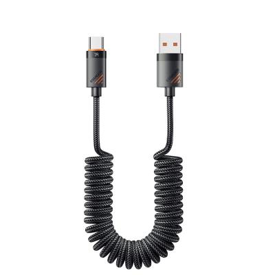 China ESSAGER ES-X66 Spring Style Cable 100W 88W 7A USB Type C to USB Cable for sale