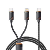 China ESSAGER ES-X66 2-in-1 USB-C to Type-C & Lightning Cable 100W PD Fast Charging 480Mbps Data Transfer 1.2m Length for sale