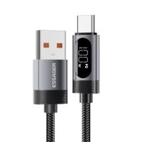 China ESSAGER ES-X64 100W USB to Type C Charing Data Cable 7A LED Display for sale