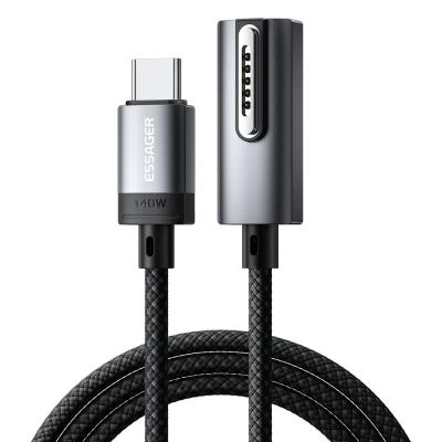 China ESSAGER ES-X69 140W USB-C Magnetic Charging Cable for MacBook with PD3.1 Protocol and Aluminum Alloy Construction for sale