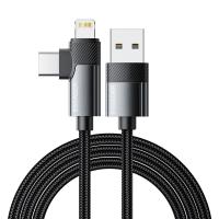 China ESSAGER ES-X59 2-in-1 USB-C to Lightning Charging Cable with 3A Fast Charging and 480Mbps Data Transfer for sale