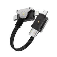 China ESSAGER ES-X63 4-in-1 QC PD USB Cable with 65W Fast Charging and 480Mbps Data Transfer for sale