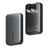 China ESSAGER ES-CD48 45W Dual Port USB-C GaN Fast Charger with PPS/PD3.0/QC4.0+ Support for sale