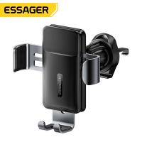 China ESSAGER ES-ZJ32 Flexible Black 360 Rotating Air Vent Car Mount Mobile Phone Holder Stand for sale