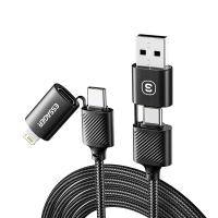 China ESSAGER ES-X49 65W 4-in-1 USB-C Lightning Charging Cable 1m Length with 480Mbps Data Transfer for sale