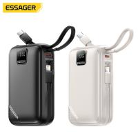 China Essager ES-D025 65W 20000mAh Portable Laptop Power Bank with Type-C and iPhone Cables for sale