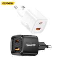 China ESSAGER 20W PD3.0 QC4.0 Dual Port USB Wall Charger with 110-240V Input for iPhone Samsung Devices for sale