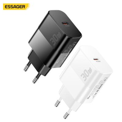 China ESSAGER 30W GaN PD Type C Fast Charger Adapter with 110-240V Input for iPhone Huawei Samsung for sale