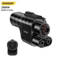 China ESSAGER Dc Nacs To Ccs1 Tesla Fast Charging Adapter For Electric Cars, IP66 250Kw 500A Ev Power Connector for sale