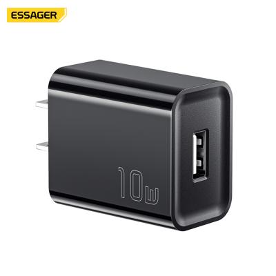 China ESSAGER 10W USB-A Wall Charger with PD3.0 QC3.0 Support 5V 2A Output 110-240V Global Voltage for sale