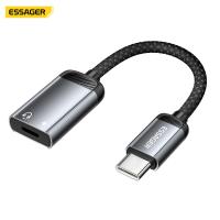 China Essager ES-YP27 USB Type-C to Lightning Audio Converter Charger Adapter Cable with DAC Chip and OTG Function for sale