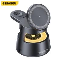 China ESSAGER OJD-132 Foldable 4 In 1 15W Magnetic Wireless Charger Stand Station With Led Light For Watch Earphone Phone for sale