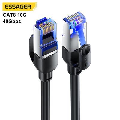 China ESSAGER ES-WX02 Cat 8 Ethernet Cable 40Gbps RJ45 Network Cable in 0.5M 1M 2M 3M 5M 10M 15M Lengths for sale