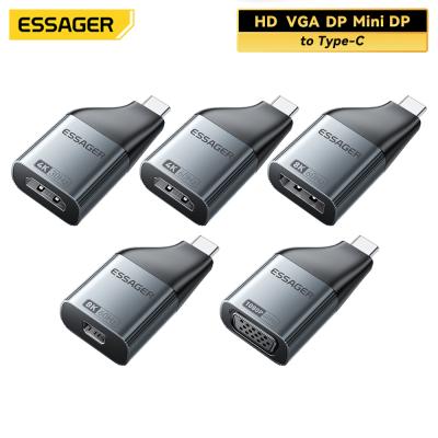 China ESSAGER ES-OTG22 Mini DP VGA HDMI to USB-C Video Adapter 8K 60Hz 4K 120Hz 1080P Display Converter for sale