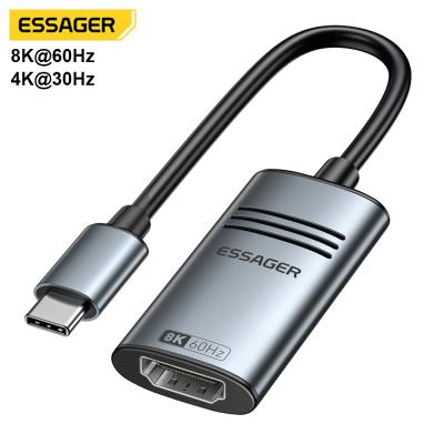 China ESSAGER ES-OTG23 USB Type-C to HDMI Converter Adapter Cable 8K@60Hz 4K@120Hz Plug and Play for sale