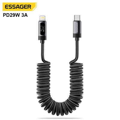 China ESSAGER ES-X64 Type C to Lightning Fast Charger Cable 29W PD 3A with LED Digital Display - 1.2m/1.8m Length Options for sale